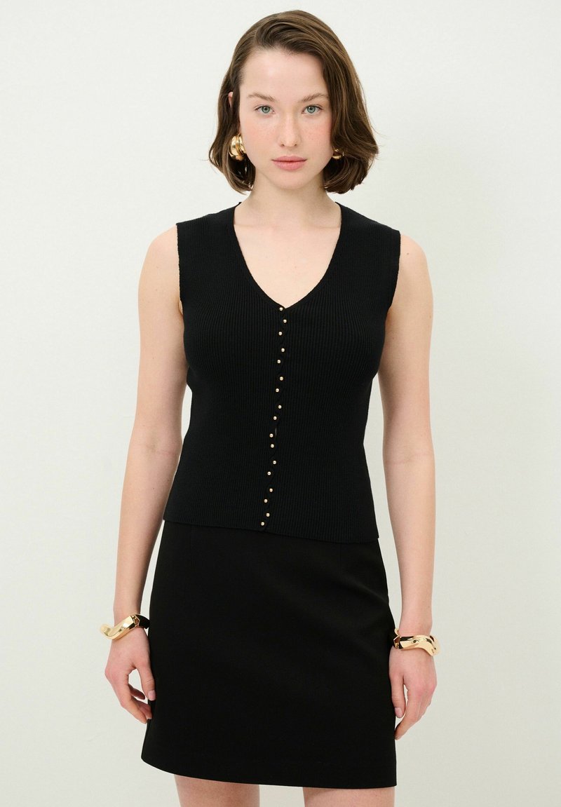 adL PEARL DETAILED - Top - black - Zalando