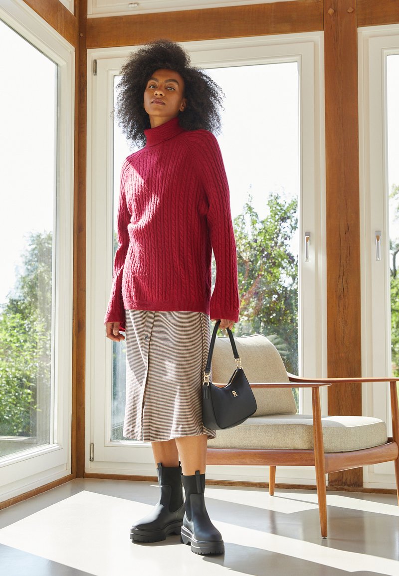 Tommy Hilfiger CABLE - Strickpullover - red/rot - Zalando.at