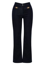 adL BUCKLE DETAILED - Flared Jeans - navy blue/dunkelblau - Zalando.at