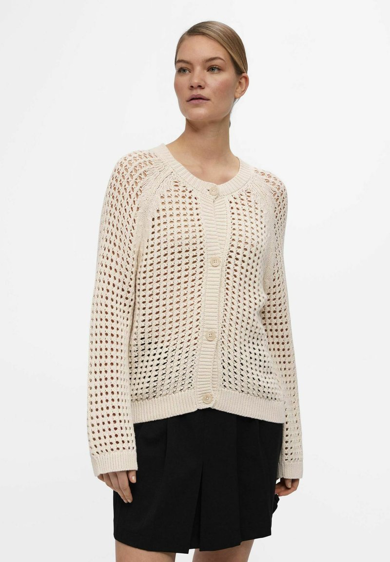 Object LOCHMUSTER - Cardigan - sandshell/offwhite - Zalando.dk