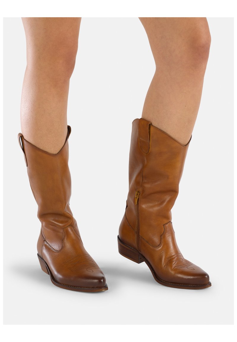 Felmini Wide Fit Cowboy/Biker boots - couro/ochre - Zalando.de