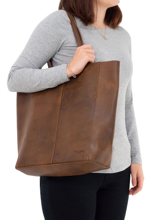 Gusti Leder Shopping bag - brown/ruskea - Zalando.fi