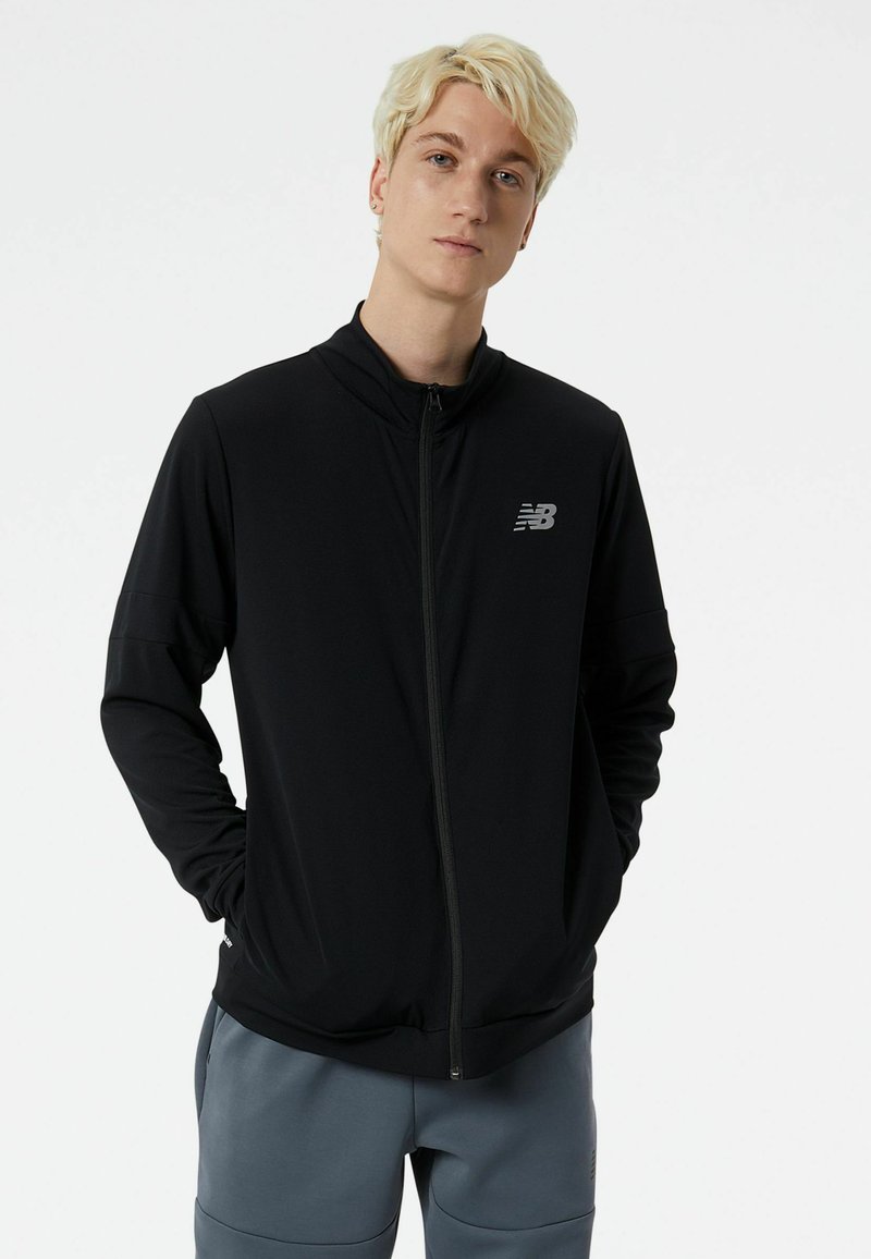 New Balance TECH TRAINING TRACK - Training jacket - black/anthracite ...