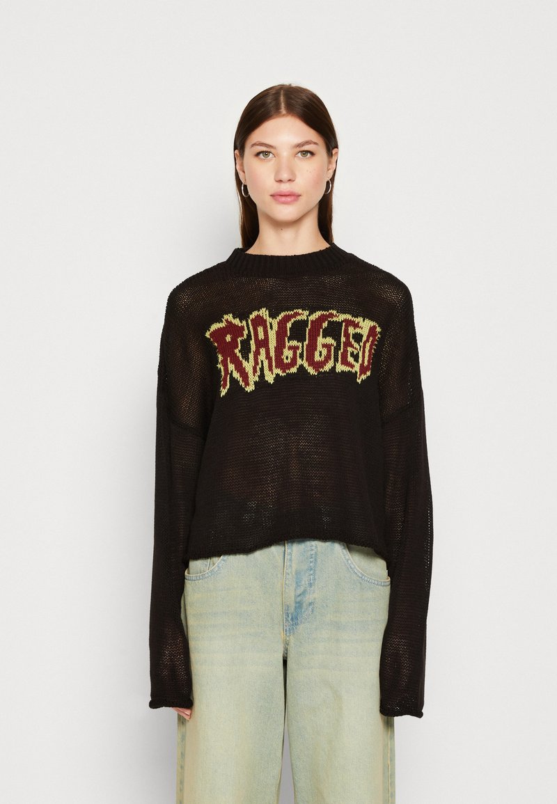 The Ragged Priest LOOSE JUMPER ICON - Strickpullover - black/schwarz ...