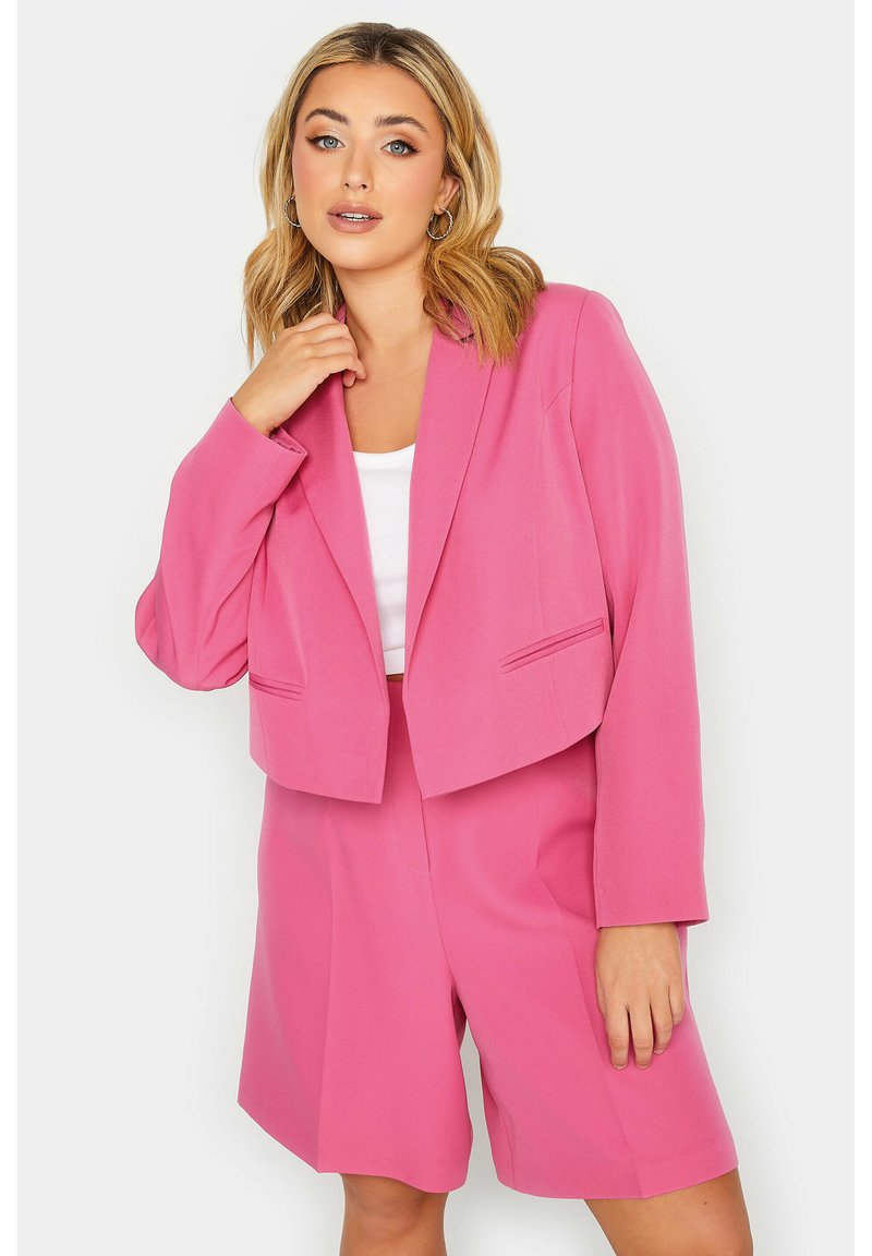 Yours Clothing CROPPED - Blazer - bright pink/pink - Zalando.dk