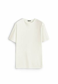 Massimo Dutti KURZÄRMELIGES AUS REINER - T-Shirt basic - beige - Zalando.de