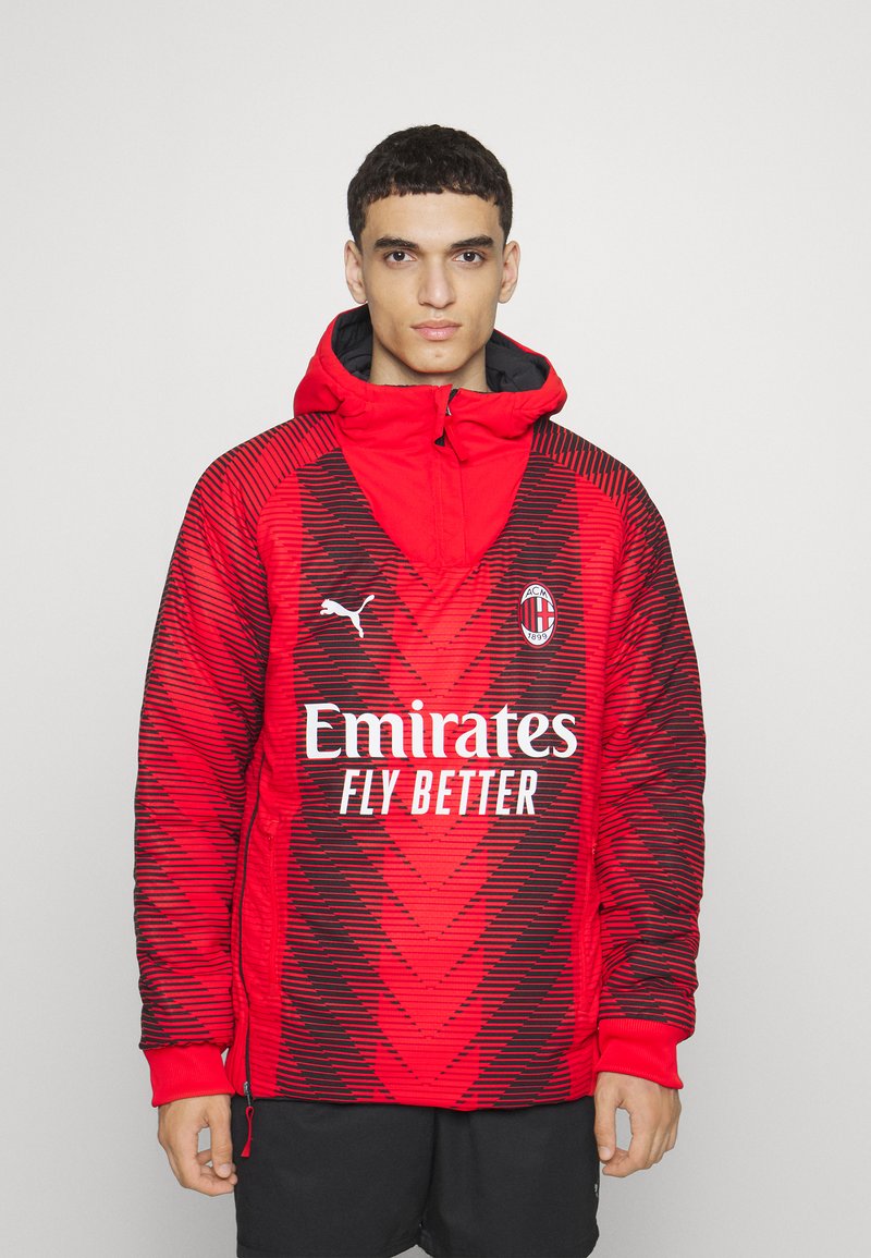 Maillot Milan Ac Tour De Cou Réversible AC Milan - Rouge Et Noir ...