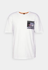 BOSS TEEMOTOR - T-Shirt print - white/weiß - Zalando.at