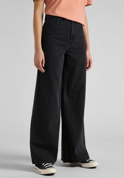 Lee STELLA A LINE - Flared Jeans - clean black/schwarz - Zalando.ch