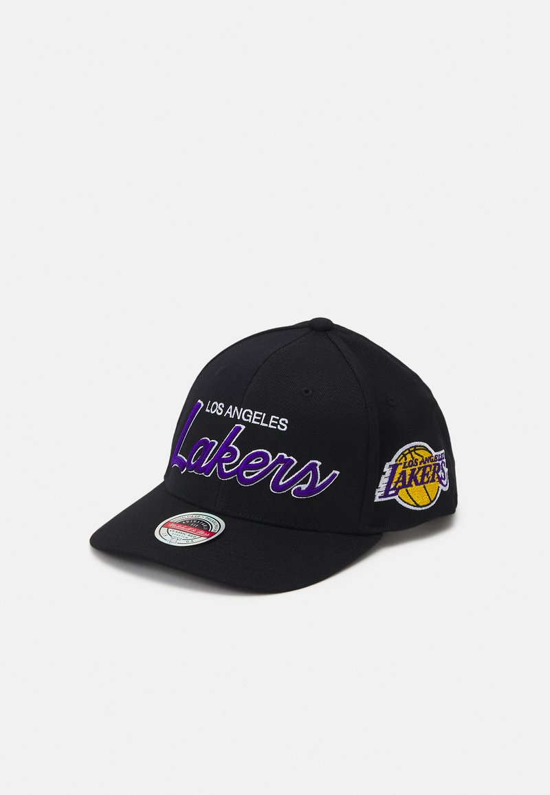 Mitchell & Ness NBA LOS ANGELES LAKERS TEAM SCRIPT STRETCH SNAPBACK ...