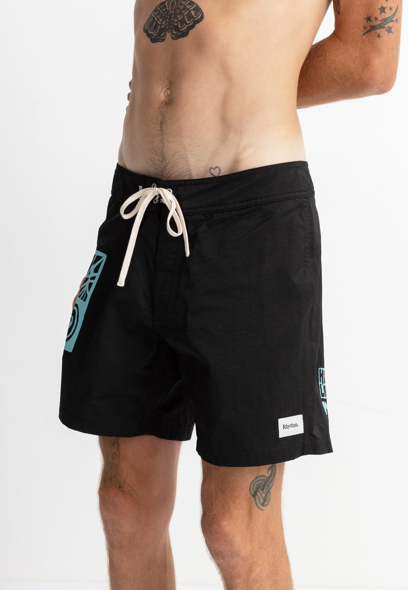 Rhythm HIGH LIFE TRUNK - Swimming shorts - black - Zalando