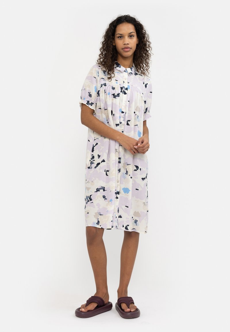 Soft Rebels Blusenkleid - cloudy snow white print/mehrfarbig - Zalando.de