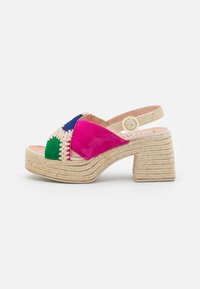 Gaimo MEGARA - Platform sandals - pachwork multifuxia/pink - Zalando
