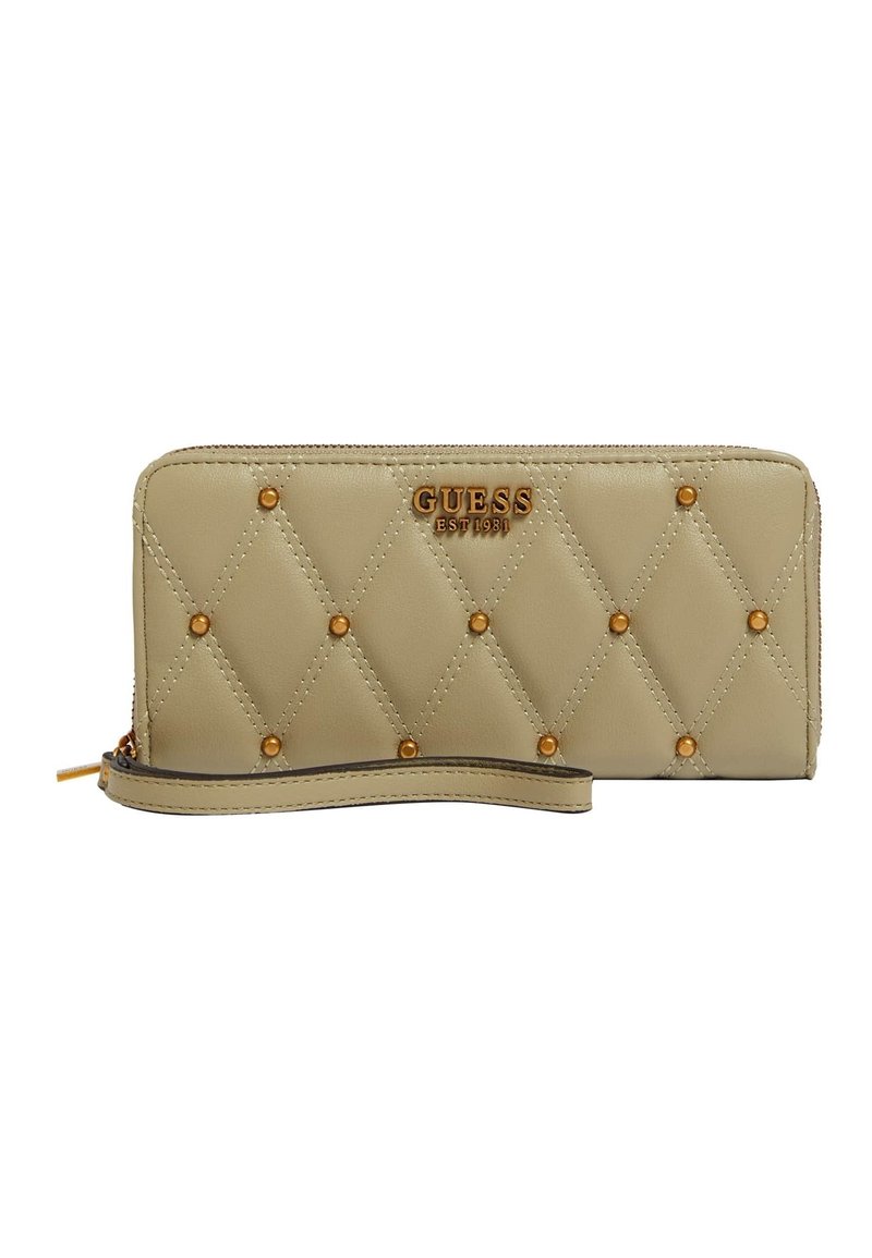 Guess TRIANA LARGE ZIP AROUND - Wallet - grün/green - Zalando.de