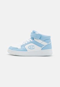Champion REBOUND 2.0 MID UNISEX - Basketbalové boty - offwhite/blue ...