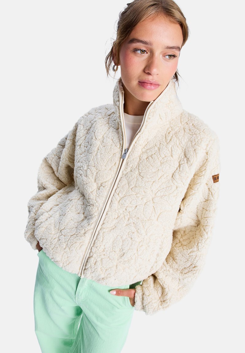Roxy BLURRY CLOUD - Fleecejacka - parchment/offwhite - Zalando.se