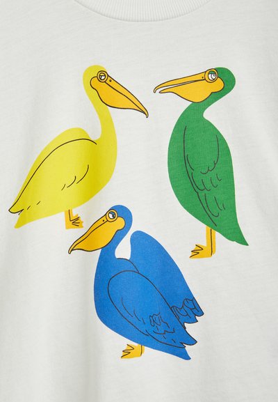 Mini Rodini PELICAN TEE UNISEX - T-Shirt print - white/weiß - Zalando.ch