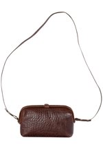 BALAGAN ROFE M - Sac bandoulière - brown croco/marron foncé - ZALANDO.FR