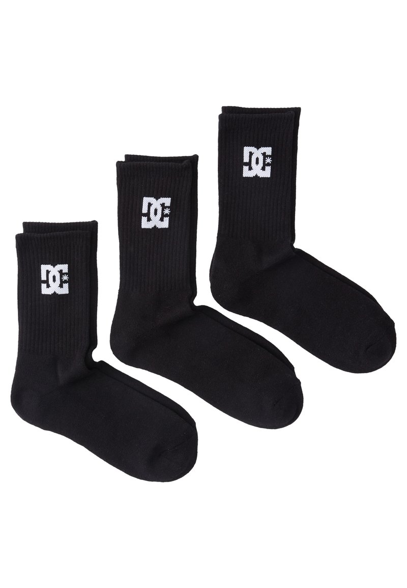 DC Shoes DC CREW 3 PACK ADYAA03153 - Ponožky - black/skvrnitě černá ...