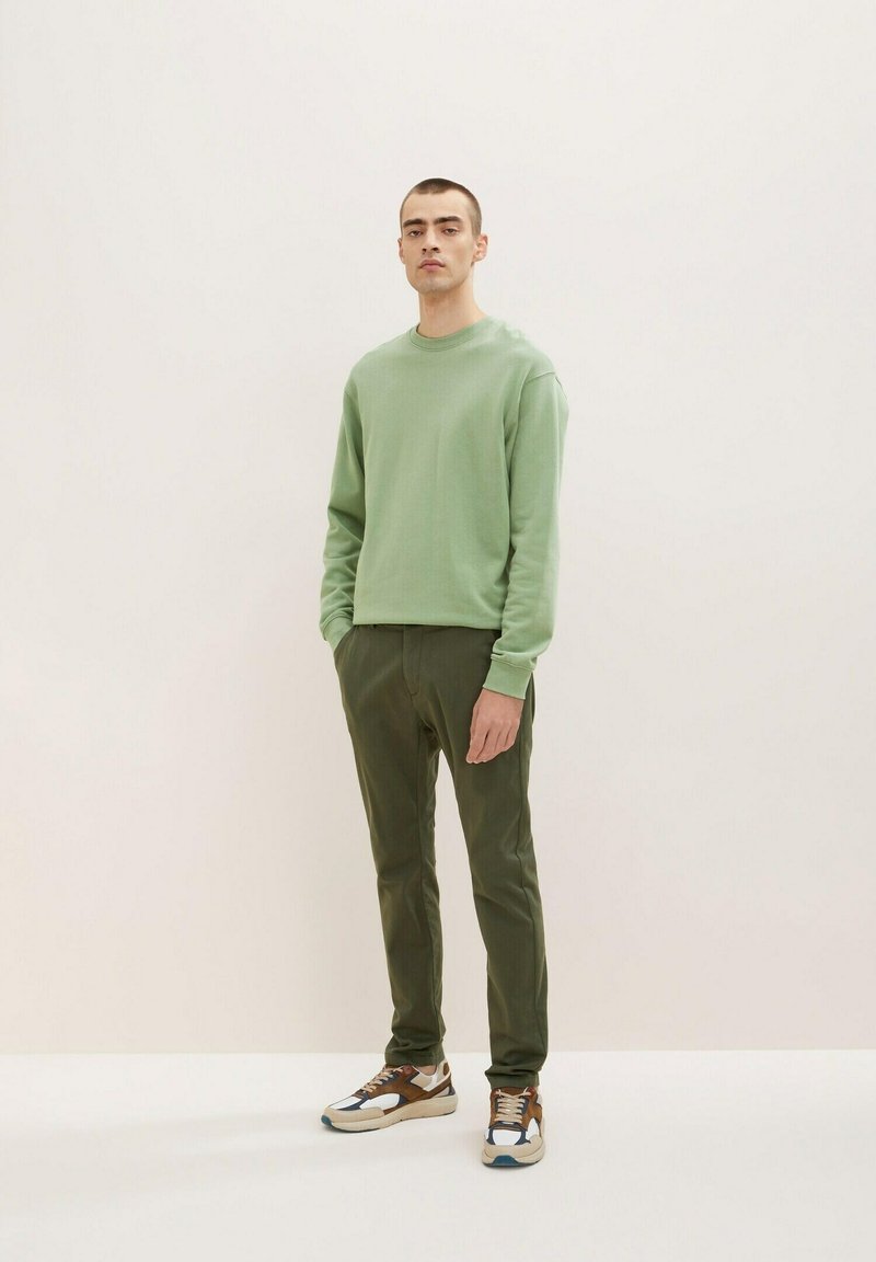 TOM TAILOR TRAVIS SLIM - Chinos - deep forest green/olive - Zalando.de
