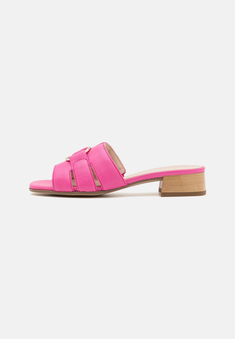 Gabor Comfort Pantolette flach - pink/gold/pink - Zalando.ch
