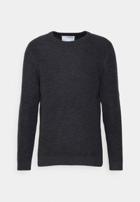 Selected Homme SLHVINCE BUBBLE - Strickpullover - dark sapphire/twisted blue mirag/dunkelblau ...