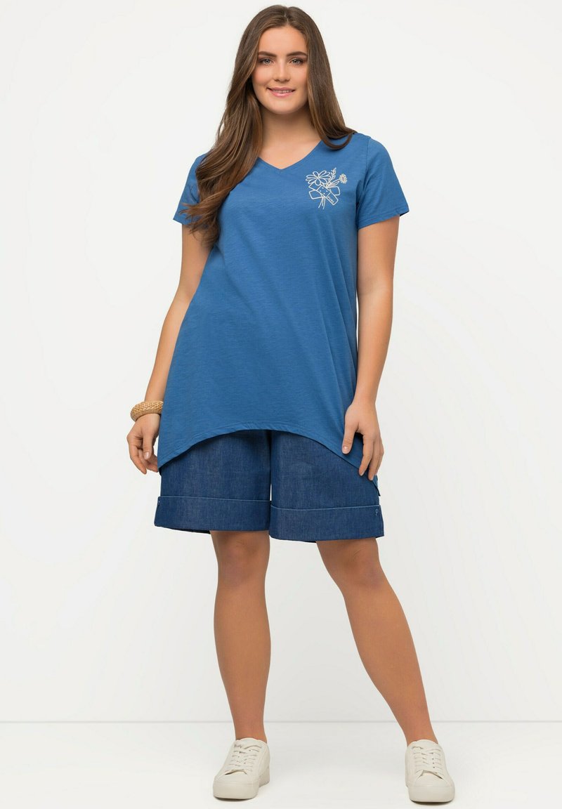 Ulla Popken Camiseta estampada - blue/azul - Zalando.es