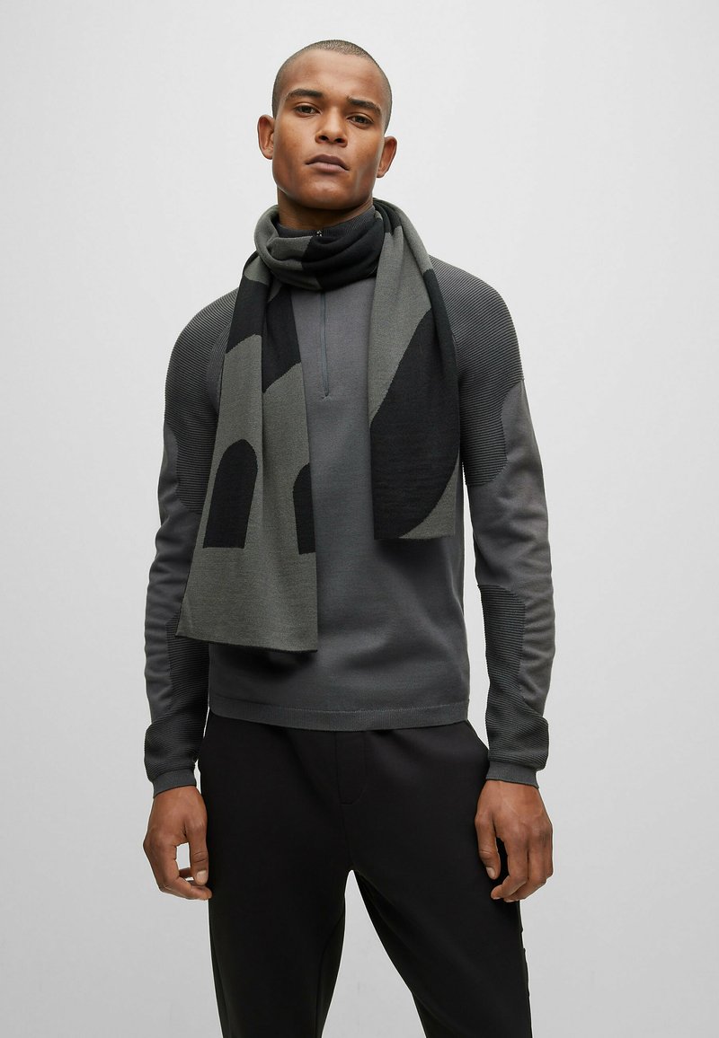 BOSS ACRO X - Scarf - dark grey seven/dark grey - Zalando.ie