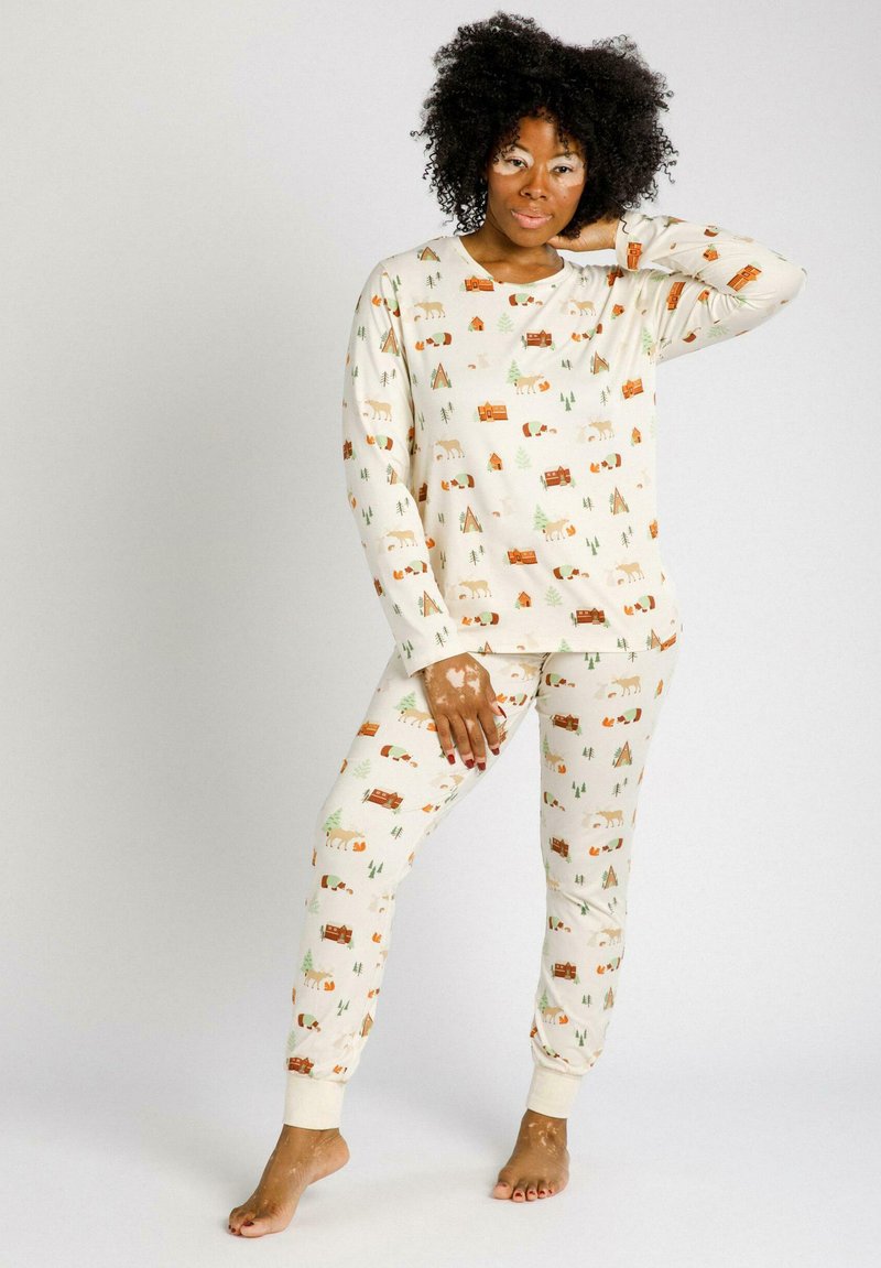 Chelsea Peers COSY CABIN CLASSIC SET - Pyjama - off white/crème ...