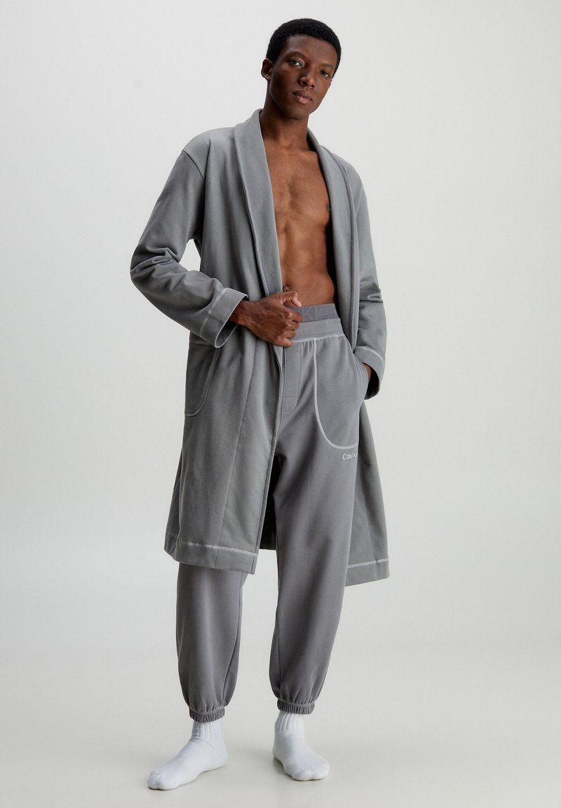 Calvin Klein Underwear ROBE FUT SHIFT HOL LW - Bademantel - charcoal ...