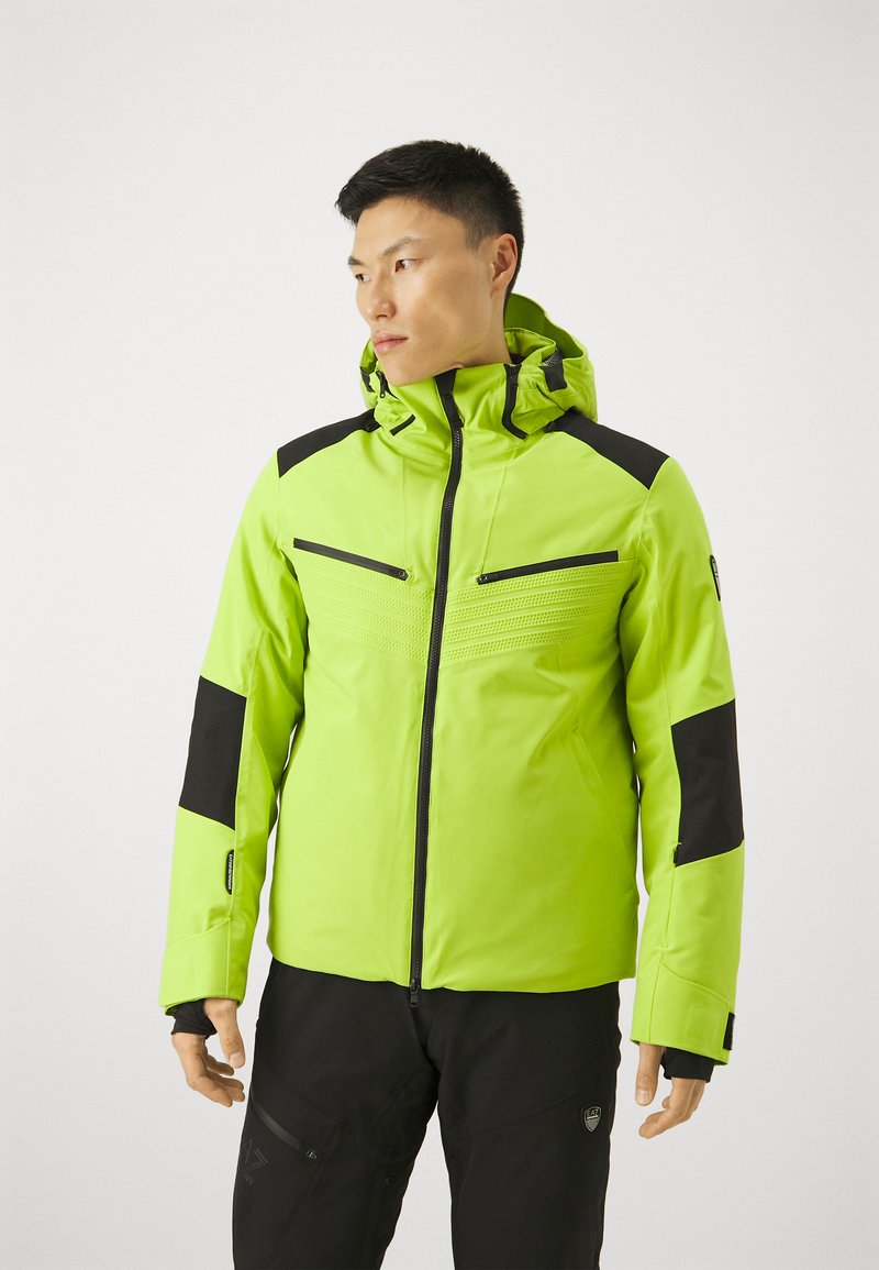 EA7 Emporio Armani KITZBUHEL PROTECTUM - Chaqueta de snowboard - lime green/verde oscuro ...