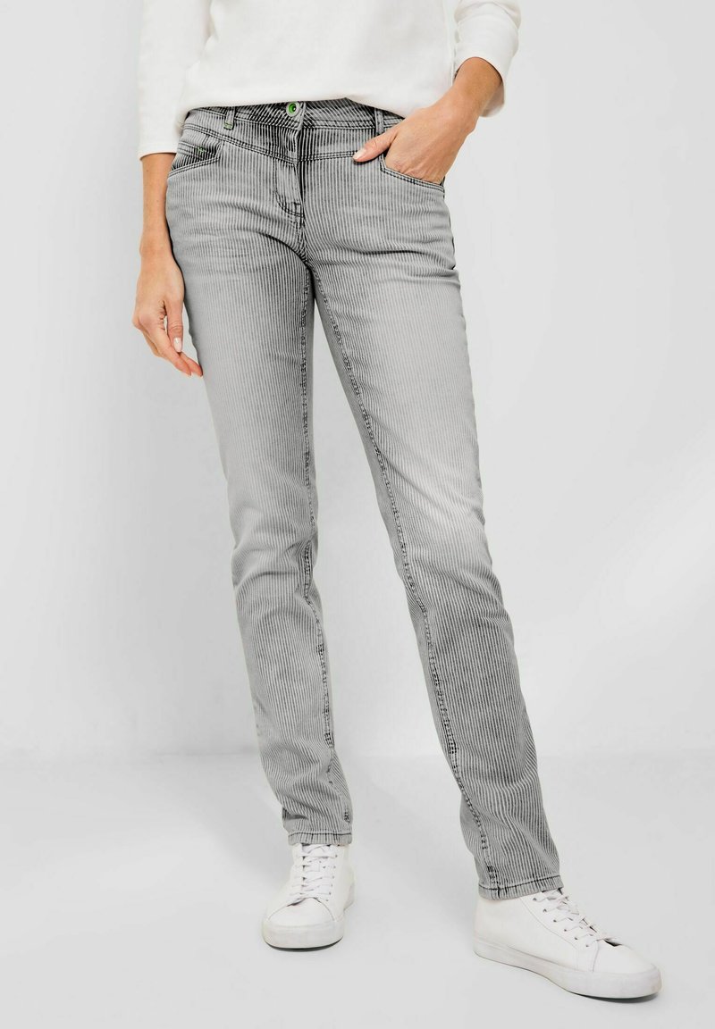 Cecil Jeans Slim Fit - grau/grey denim - Zalando.at