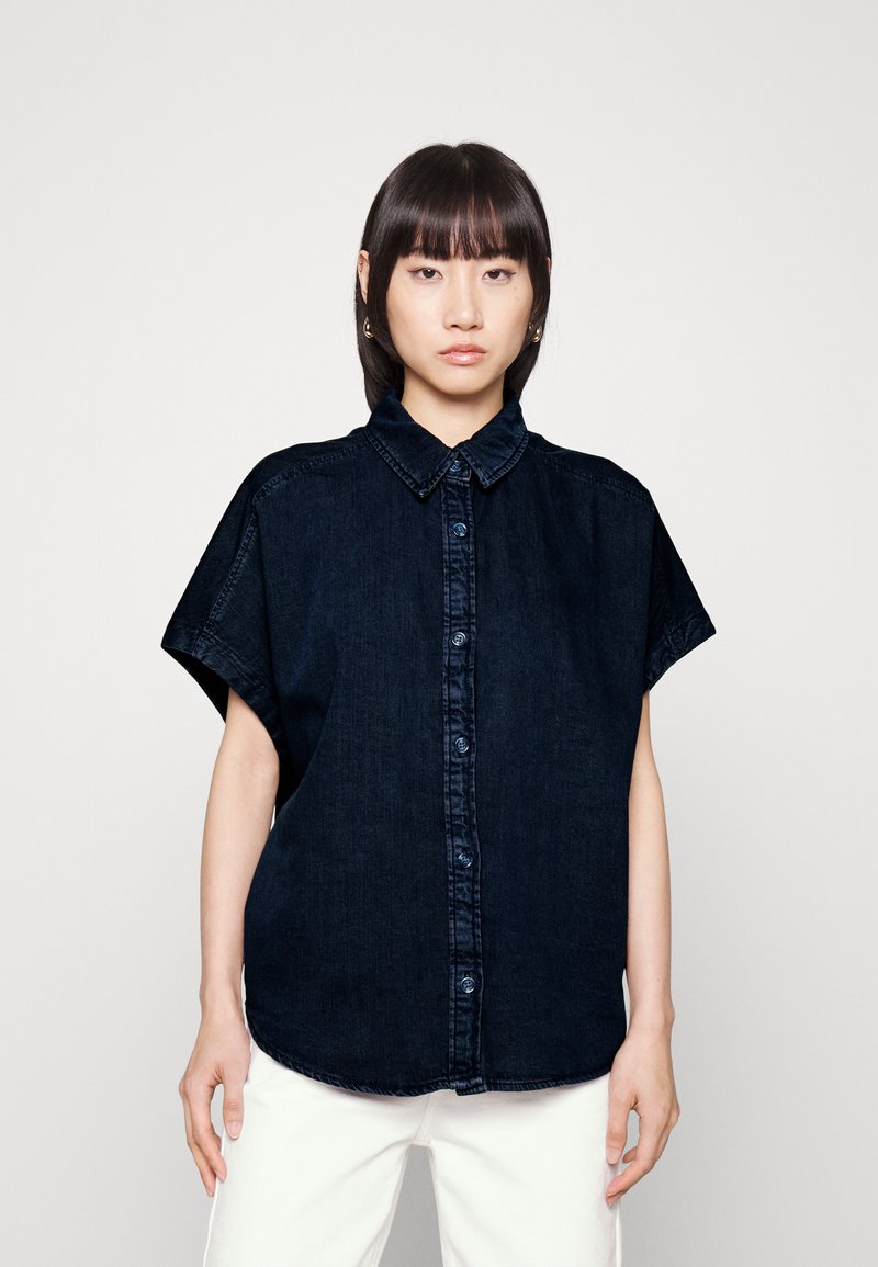 Monki Hemdbluse - blue medium dusty/blue denim - Zalando.ch