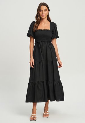 Cache Cache GEKNÖPFTES MIT KURZEN ÄRMELN - Vestido informal - noir ...
