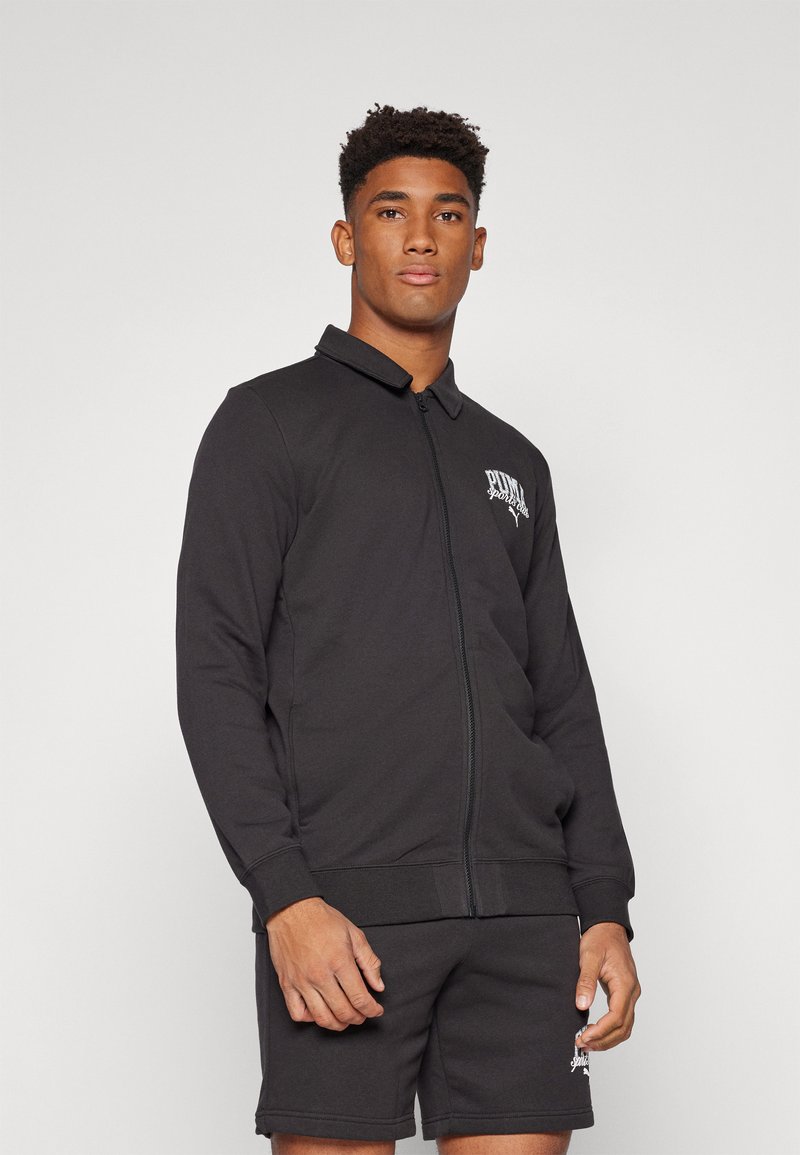 Puma CLASS TRACK JACKET - Zip-up sweatshirt - black - Zalando