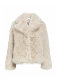 Object OBJISADORA HAIRY - Winter jacket - white sand/white - Zalando.co.uk