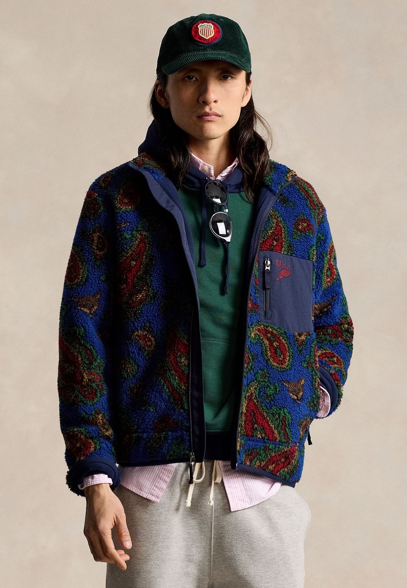 Polo Ralph Lauren PAISLEY PILE FLEECE JACKET - Fleece jacket - royal ...