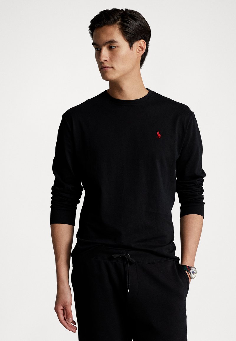 Polo Ralph Lauren LONG SLEEVE - Long sleeved top - black - Zalando.co.uk