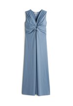 Rodier LONG DRAPED - Day dress - bleu ciel/light blue - Zalando
