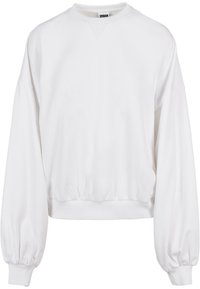 Urban Classics OVERSIZED TRIANGLE CREW NECK - Sweatshirt - white/blanc ...