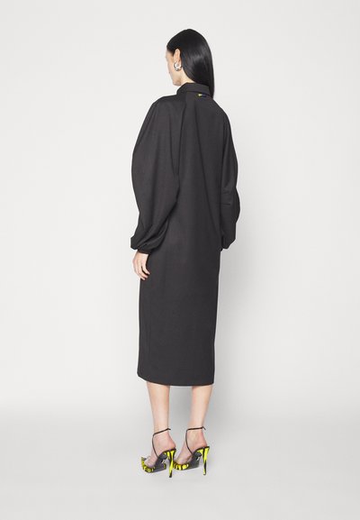 Sara Battaglia Puff Sleeve Long Dress Blusenkleid Black Schwarz