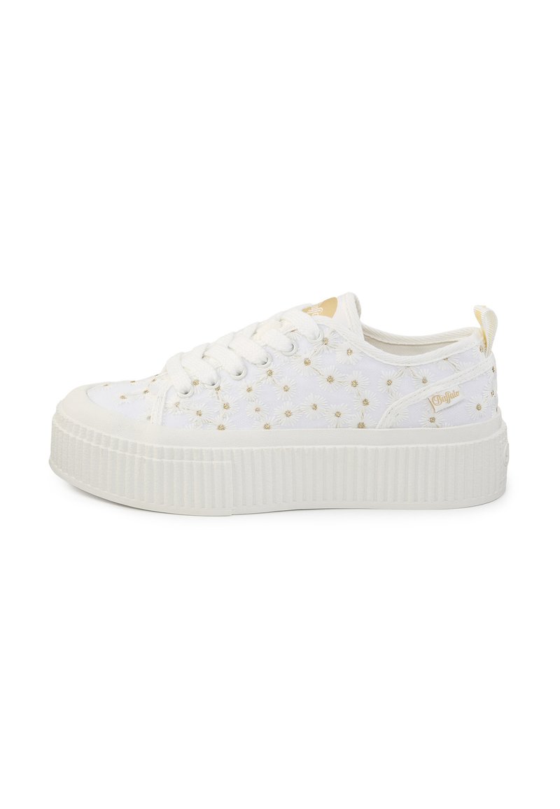 Buffalo MADISON LOW BLOOM - Sneaker low - white gold/weiß - Zalando.at