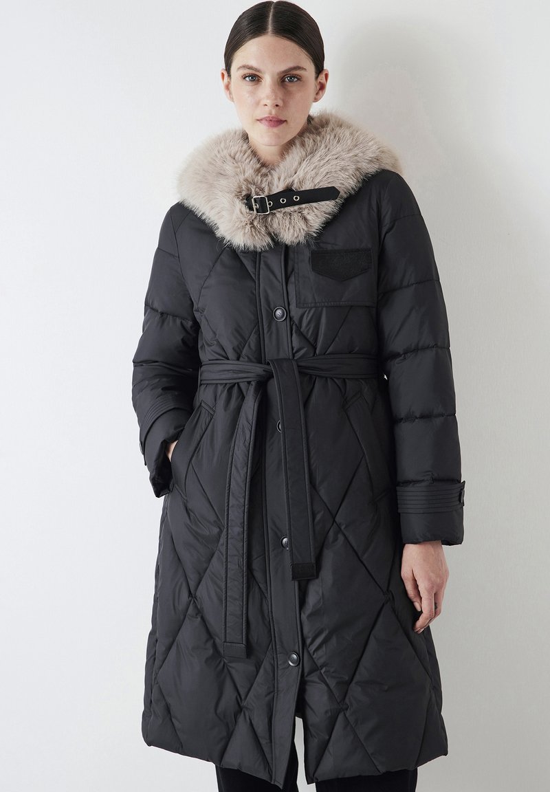 Ipekyol INFLATABLE WITH TRIM - Winter coat - black - Zalando