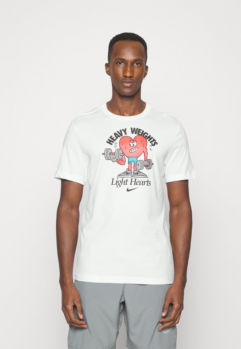 Nike Performance TEE HUMOR - Print T-shirt - white - Zalando.ie