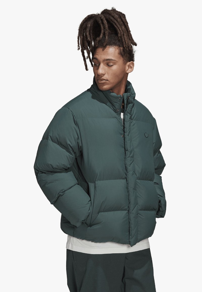 adidas Originals Down jacket - mineral green/dark green - Zalando.co.uk