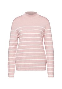 Street One GESTREIFTER - Strickpullover - rosa/rosa meliert - Zalando.de