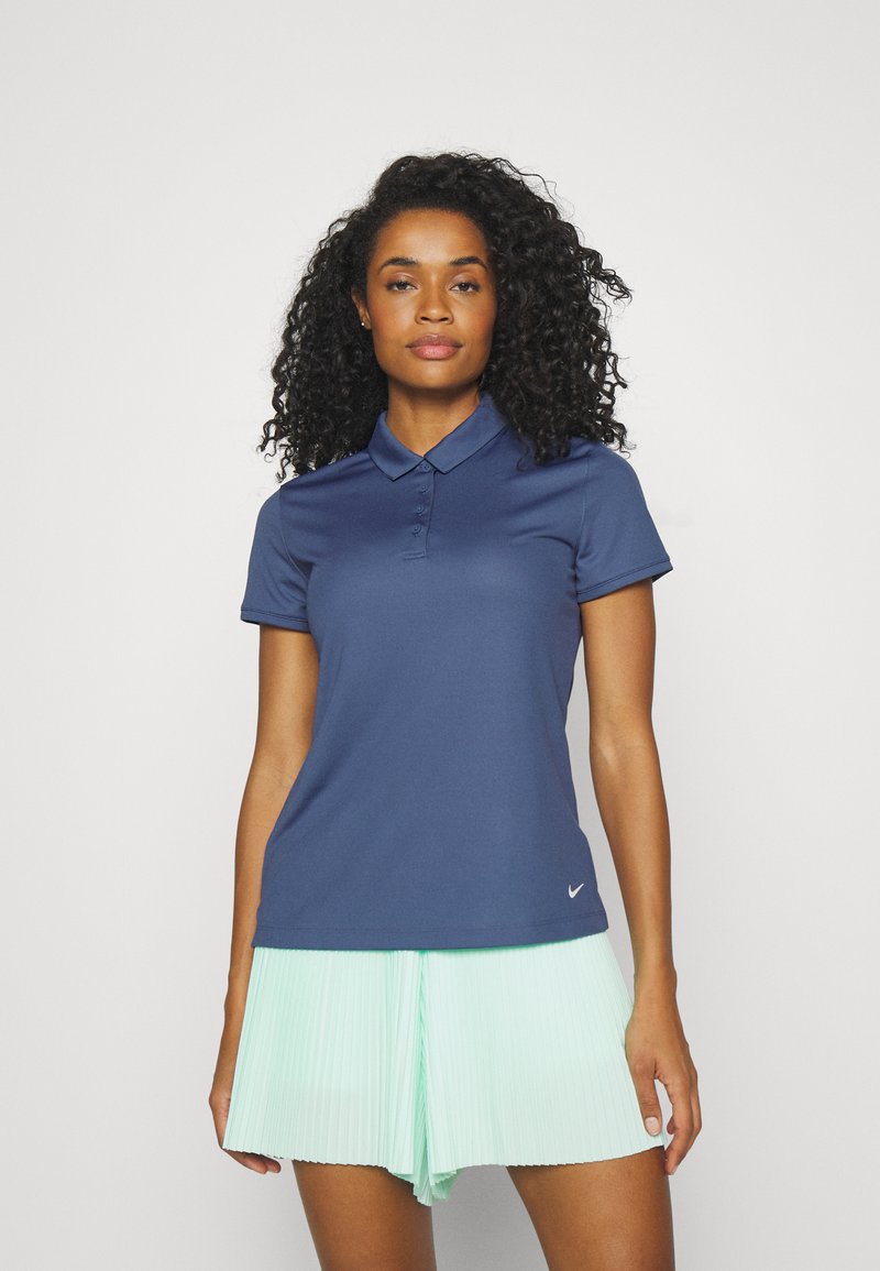 Nike Golf DRI-FIT VICTORY - Polo shirt - diffused blue/white/blue ...