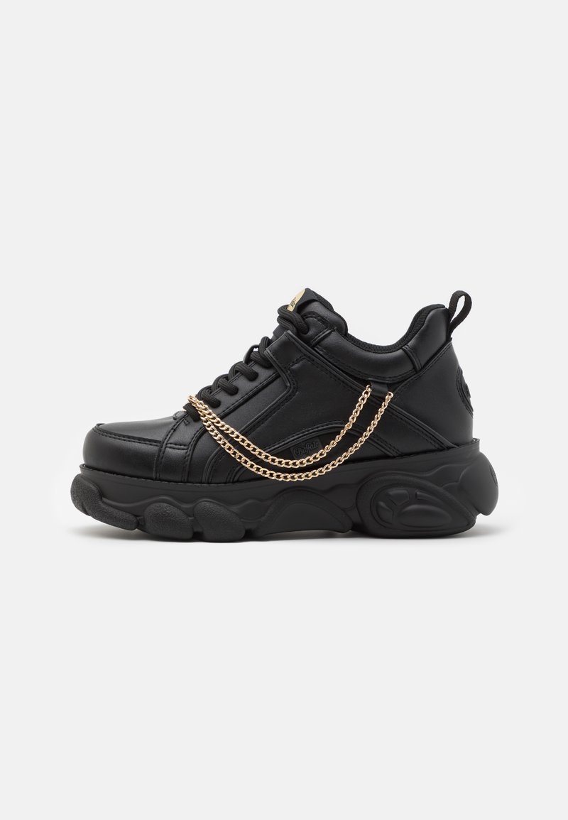 Buffalo CORIN CHAIN - Sneaker low - black/gold/schwarz - Zalando.de