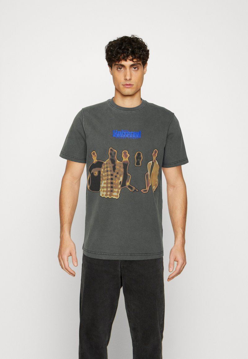 Diesel T-JUST-E29 UNISEX - Print T-shirt - black - Zalando.de