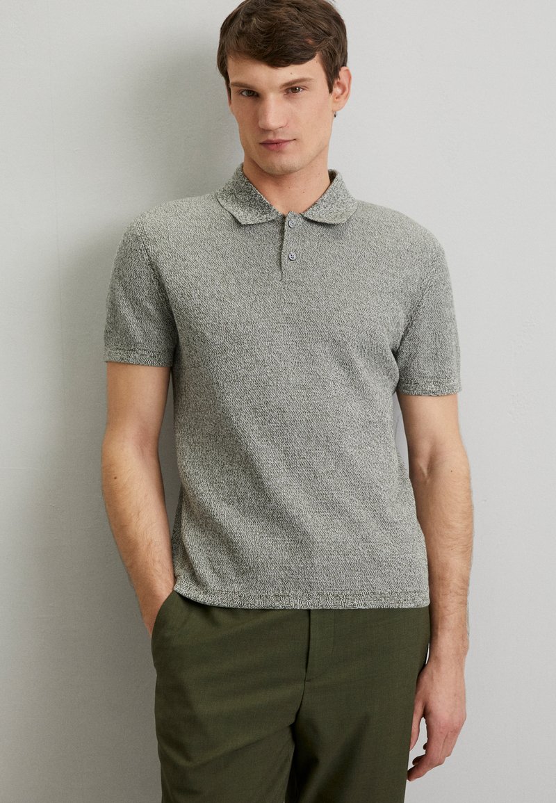 Theory Polo - dark olive/ivory/verde oliva - Zalando.es